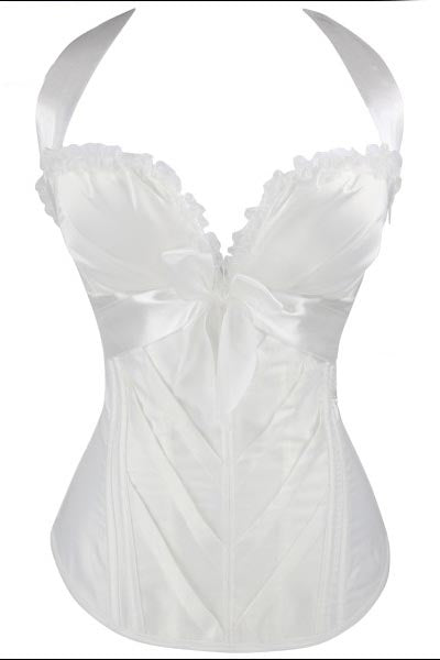 Sexy Satin Ribbon Halter Tie Corset – SEXY AFFORDABLE CLOTHING